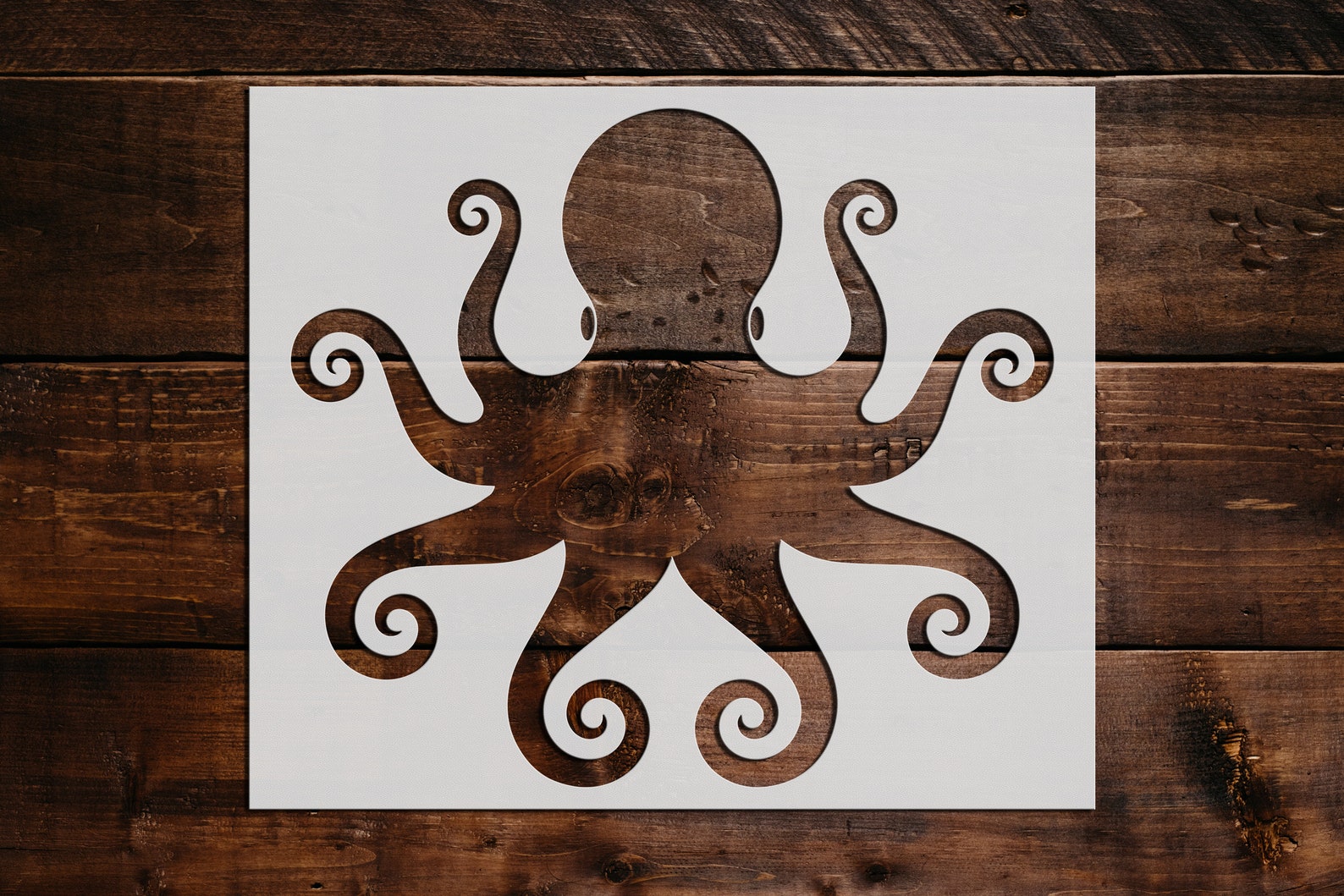 Octopus Stencil Reusable Octopus Stencil Art Stencil DIY | Etsy