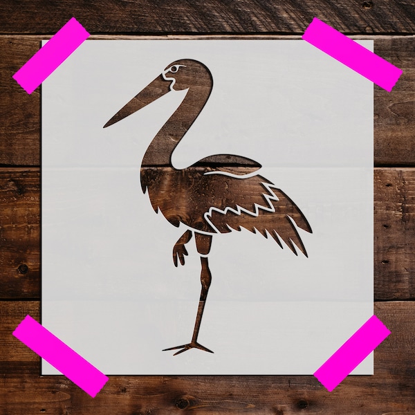 Large Crane Stencil - Etsy