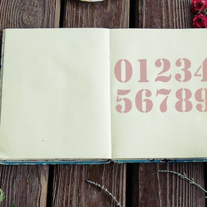 Numbers Stencil, Reusable Numbers Stencil, Art Stencil, DIY Craft ...