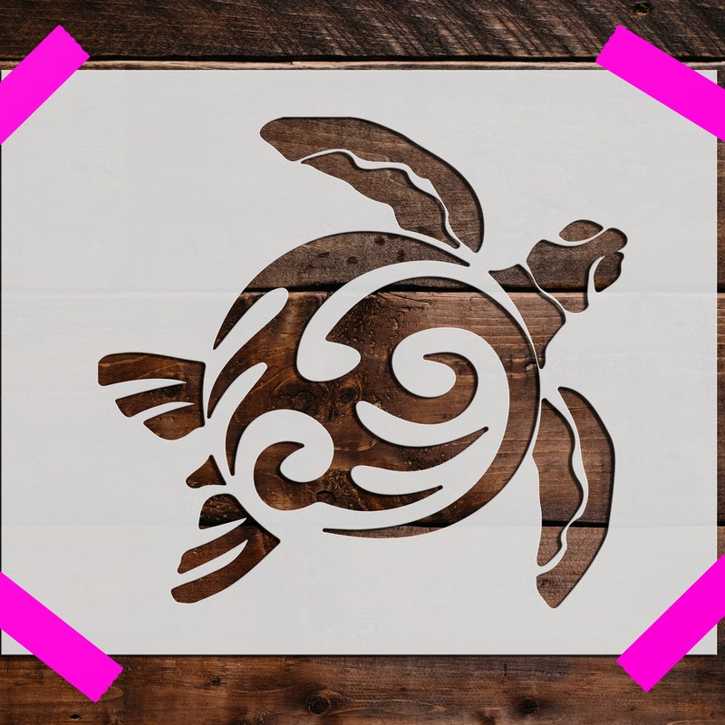 Turtle Stencil - Etsy