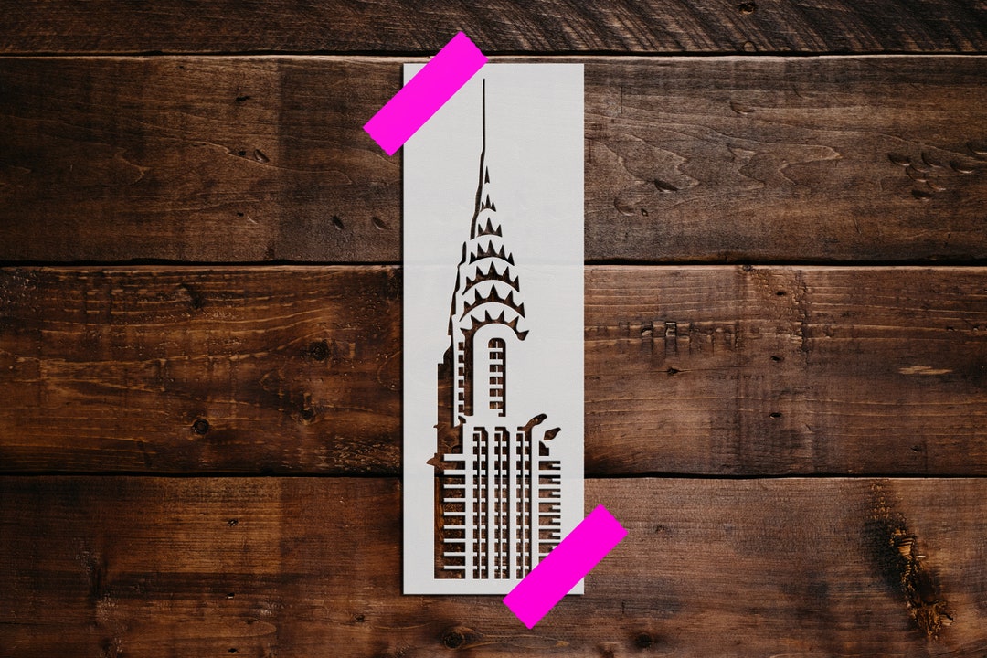 Tall Building Stencil - Reusable Tall Building Stencil-diy Craft ...