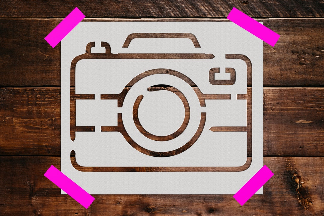 Vintage Camera Stencil, Reusable State Stencil, Art Stencil, DIY Craft ...