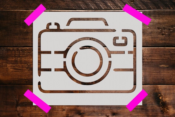 Vintage Camera Stencil Camera Stencil