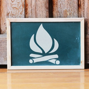 Campfire Stencil, Reusable Campfire Stencil, Art Stencil, DIY Craft ...