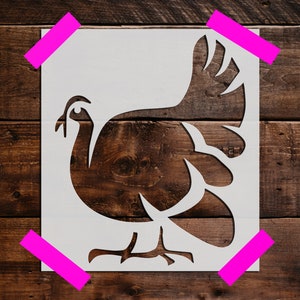 Turkey Stencil - Reusable Turkey Stencil - Art Stencil - DIY Craft ...