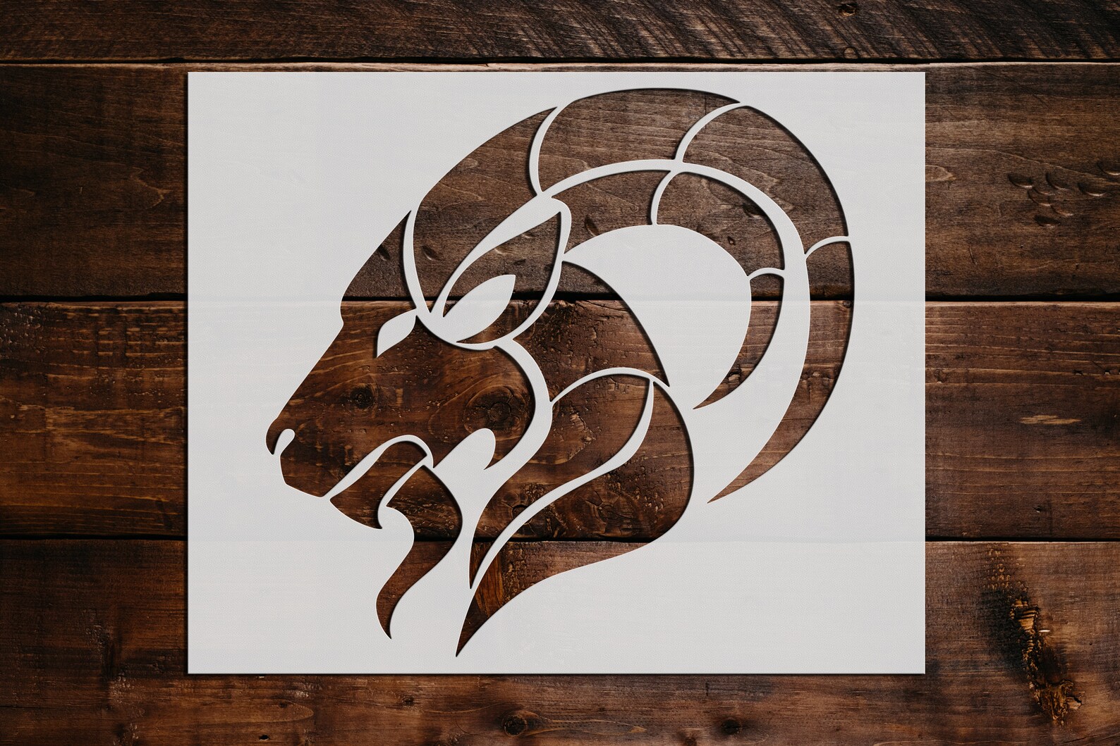 Ram Goat Stencil Reusable Ram Stencil Art Stencil DIY Craft | Etsy