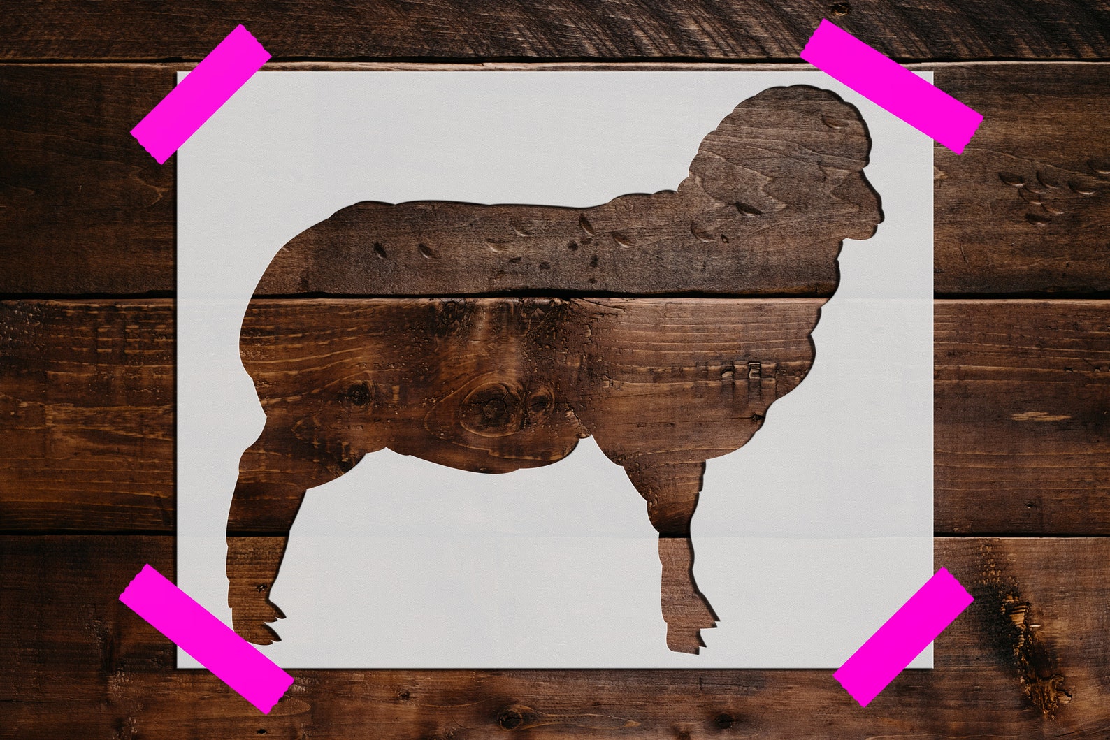 Sheep Stencil Reusable Sheep Stencil DIY Craft Stencil - Etsy