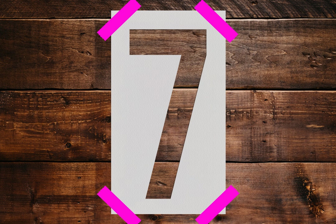 Number Stencil, Reusable Stencil, Art Stencil, DIY Craft Stencil ...