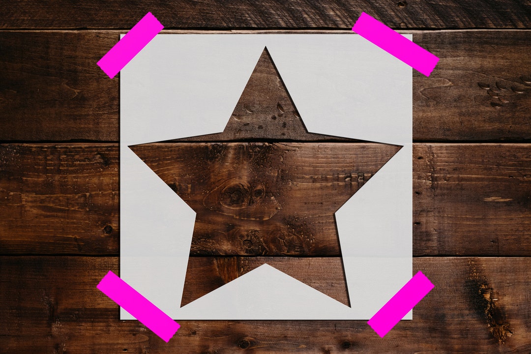 Star Stencil - Reusable Star Stencil - Art Stencil - DIY Craft Stencil ...