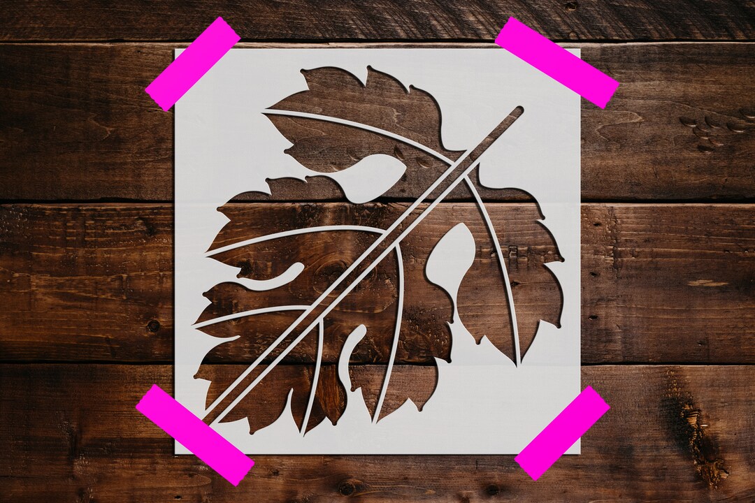 Leaf Stencil - Reusable Leaf Stencil - Art Stencil - DIY Craft Stencil ...
