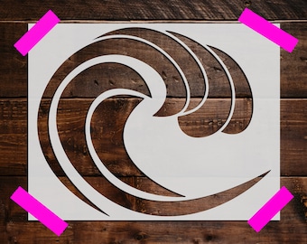 Wave Stencil - Etsy