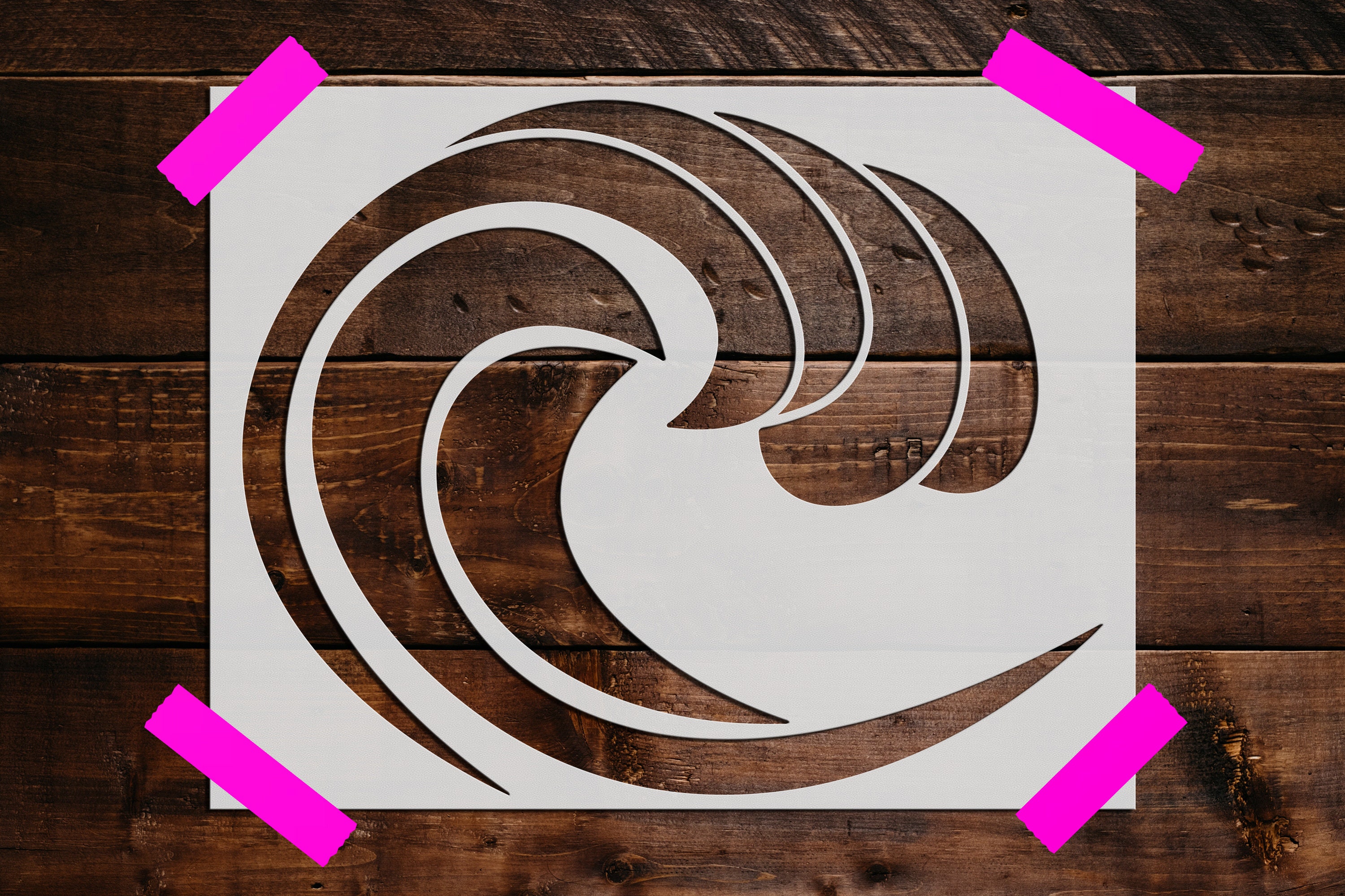 Wave Stencil Reusable Wave Stencil DIY Craft Stencil Large - Etsy