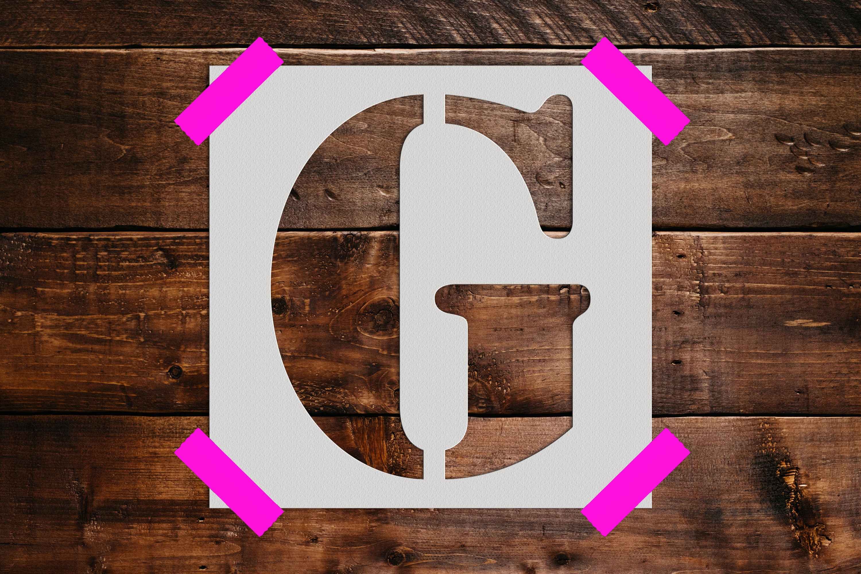 Cursive Stencil Letters G