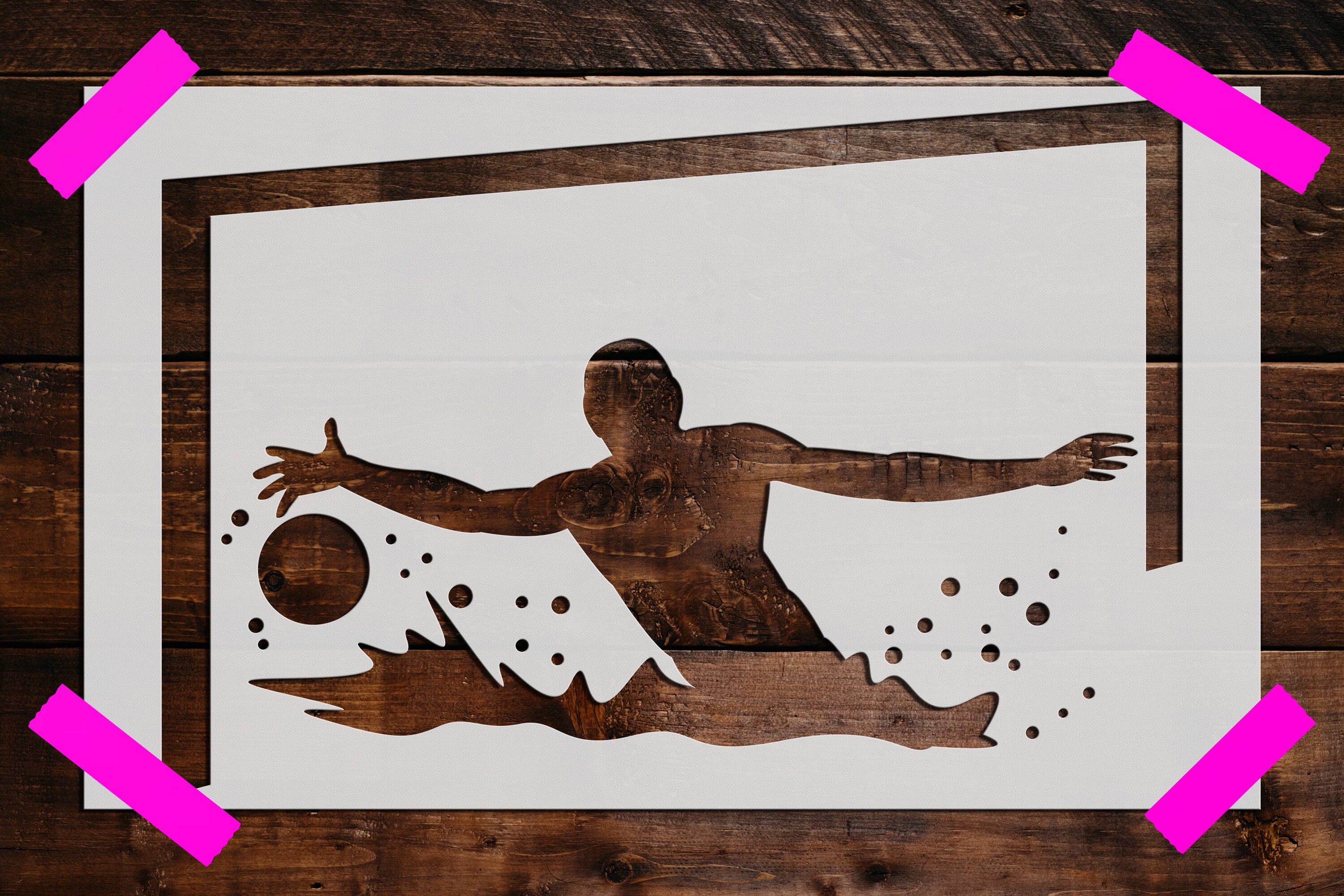 Water Polo Stencil Reusable Water Polo Stencil DIY Craft - Etsy