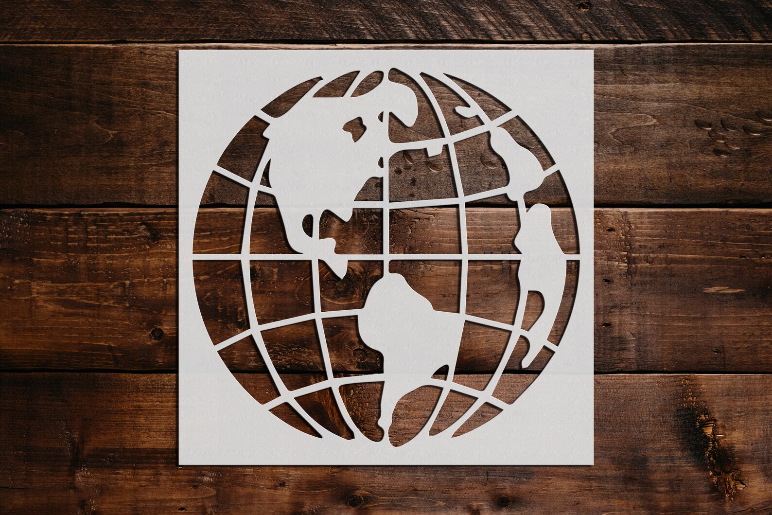 The World Stencil - Reusable the World Stencil -art Stencil -DIY Craft ...