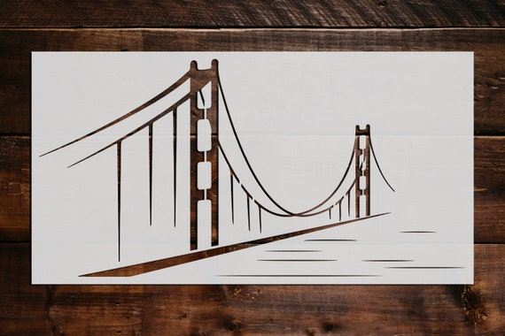 Golden Gate Bridge Stencil