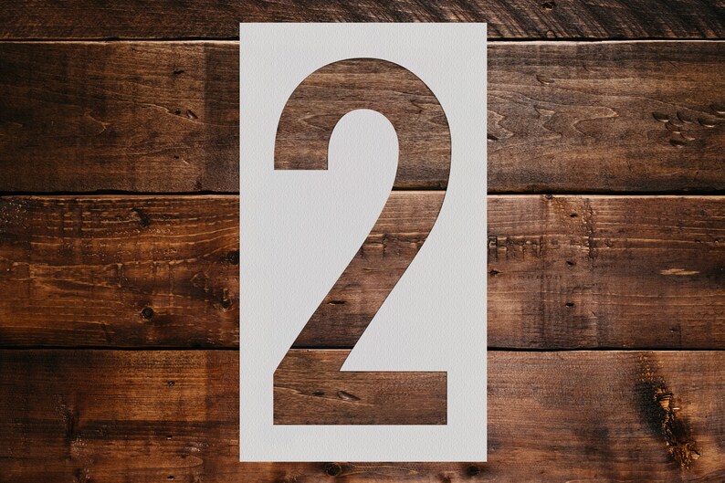 Number Stencil, Reusable Stencil, Art Stencil, DIY Craft Stencil ...