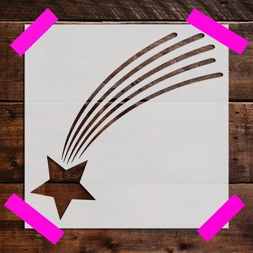 Four 4 Point Star Stencil Reusable Four 4 Point Star Stencil - Etsy