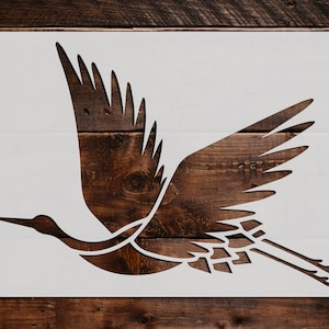 Crane Stencil - Reusable Crane Stencil -art Stencil - DIY Craft Stencil ...