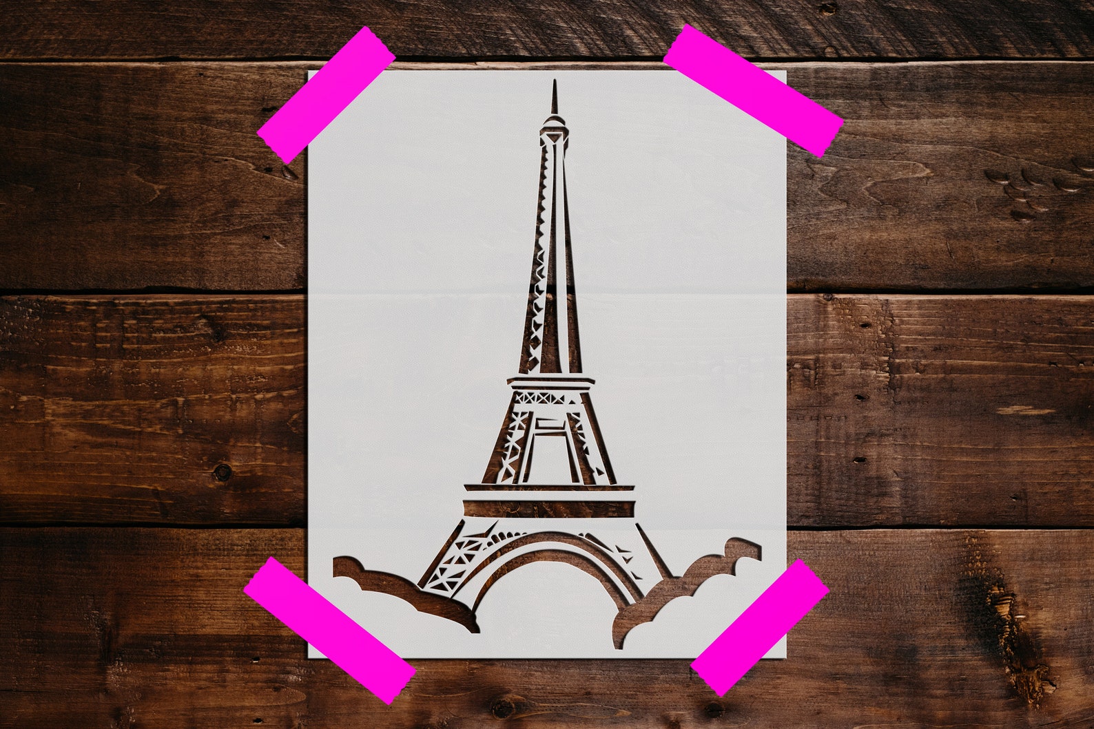 Eiffel Tower Stencil Reusable Eiffel Tower Stencil DIY | Etsy
