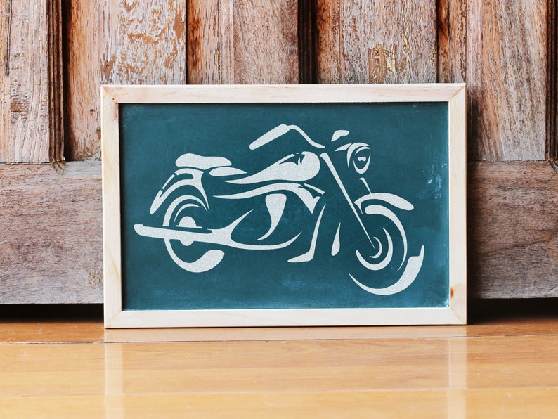 Motorcycle Stencil Reusable Motorcycle Stencil Art Stencil | Etsy