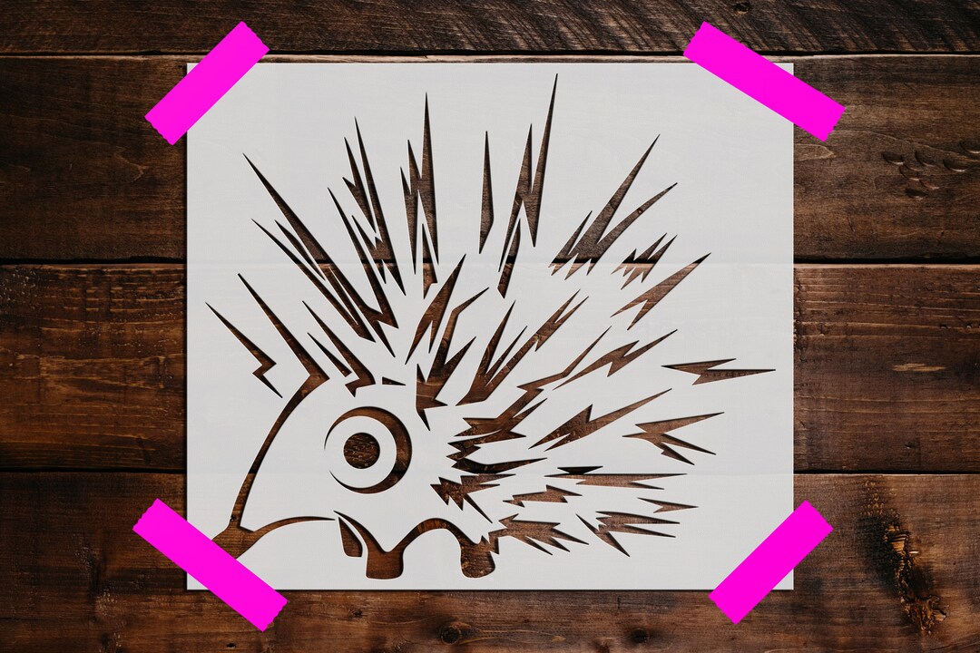 Porcupine Stencil - Reusable Porcupine Stencil - Art Stencil- Painting ...