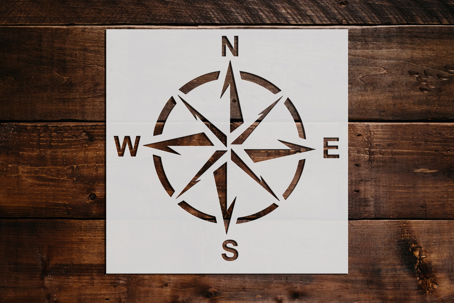 Compass Stencil Reusable Compass Stencil DIY Craft Stencil - Etsy