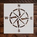 Compass Stencil, Reusable Compass Stencil, DIY Craft Stencil, Large ...