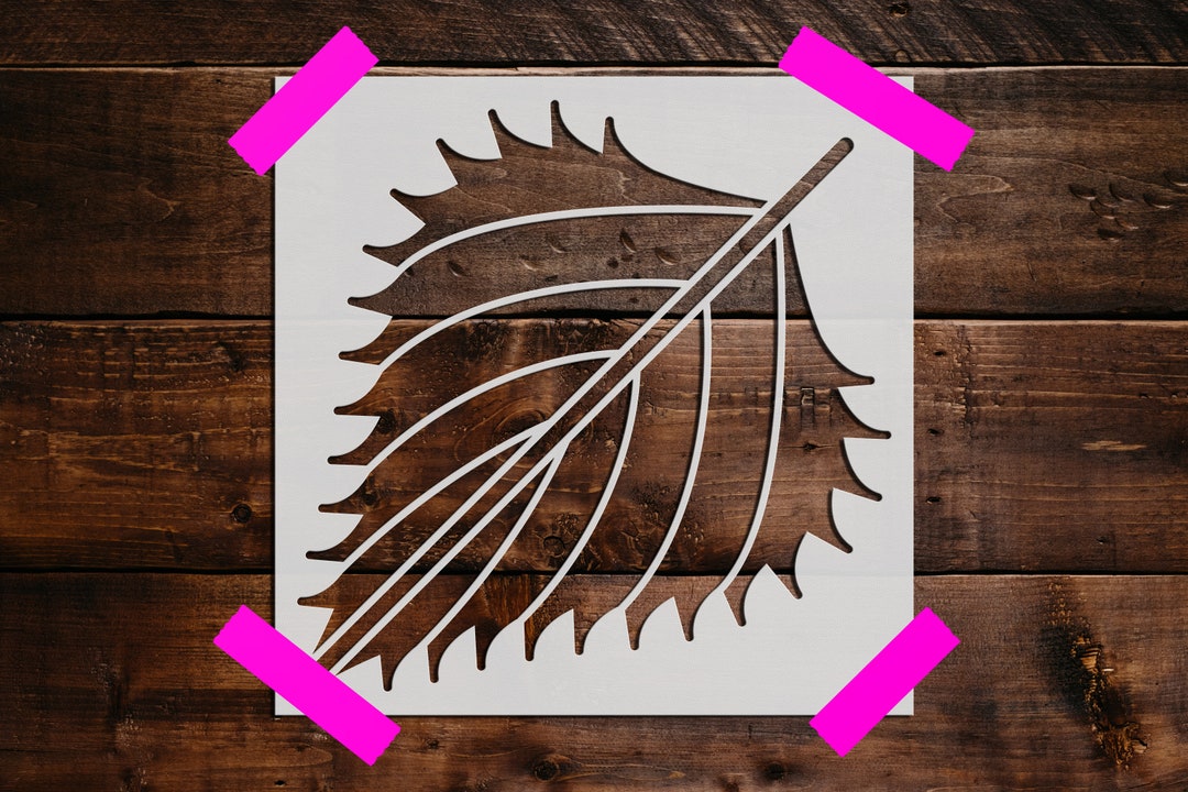 Leaf Stencil - Reusable Leaf Stencil - Art Stencil - DIY Craft Stencil ...