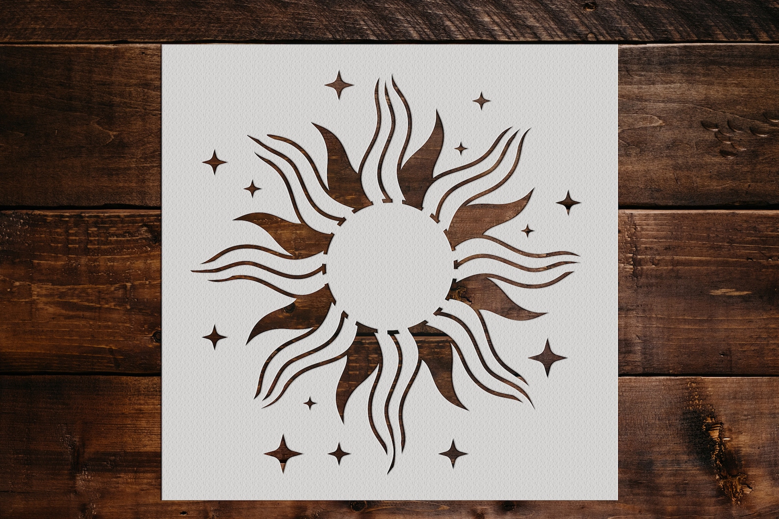 Pumpkin Stencil Funky Sun Stencil, Reusable Sun Stencil, Art Stencil - DIY Craft Stencil ...