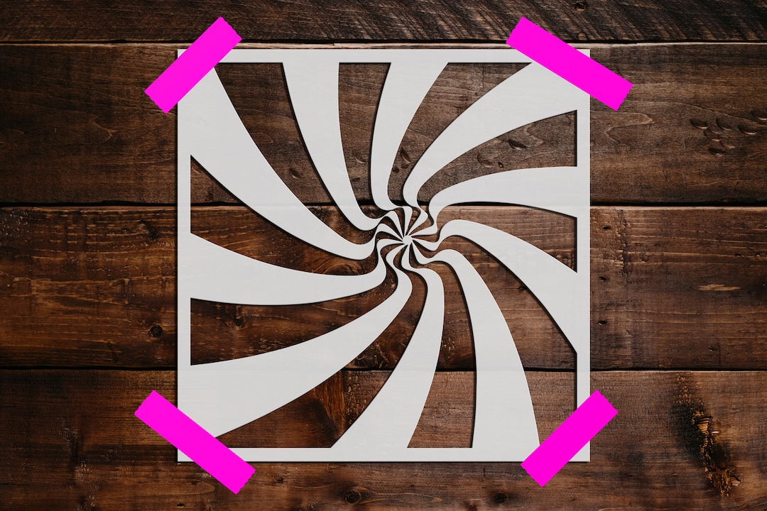 Line Design Stencil, Reusable Line Design Stencil, Art Stencil - DIY ...