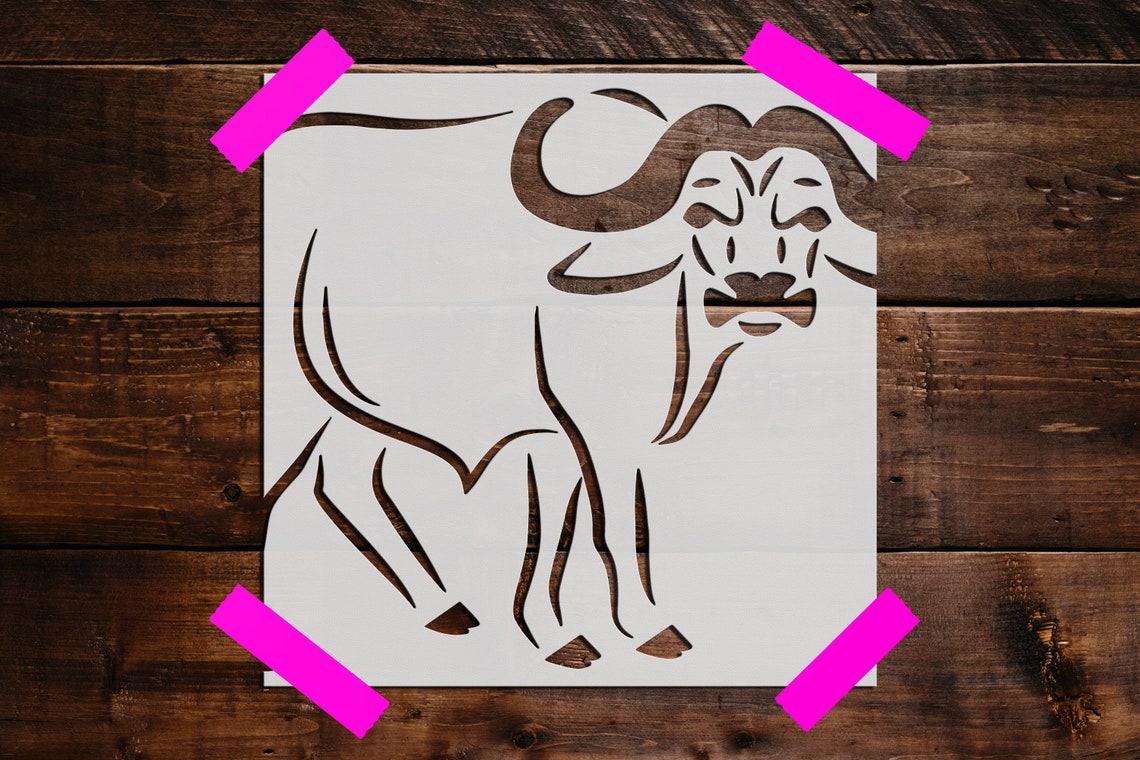 Ox Stencil Reusable Ox Stencil Art Stencil DIY Craft | Etsy