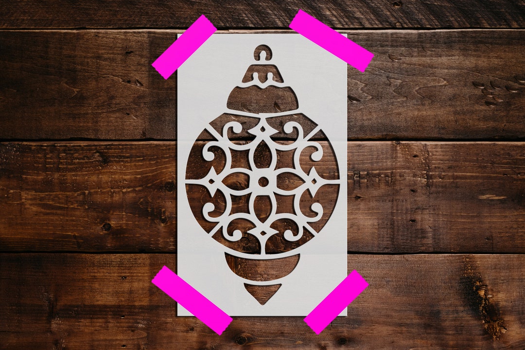Christmas Ornament Stencil Reusable Christmas Ornament - Etsy