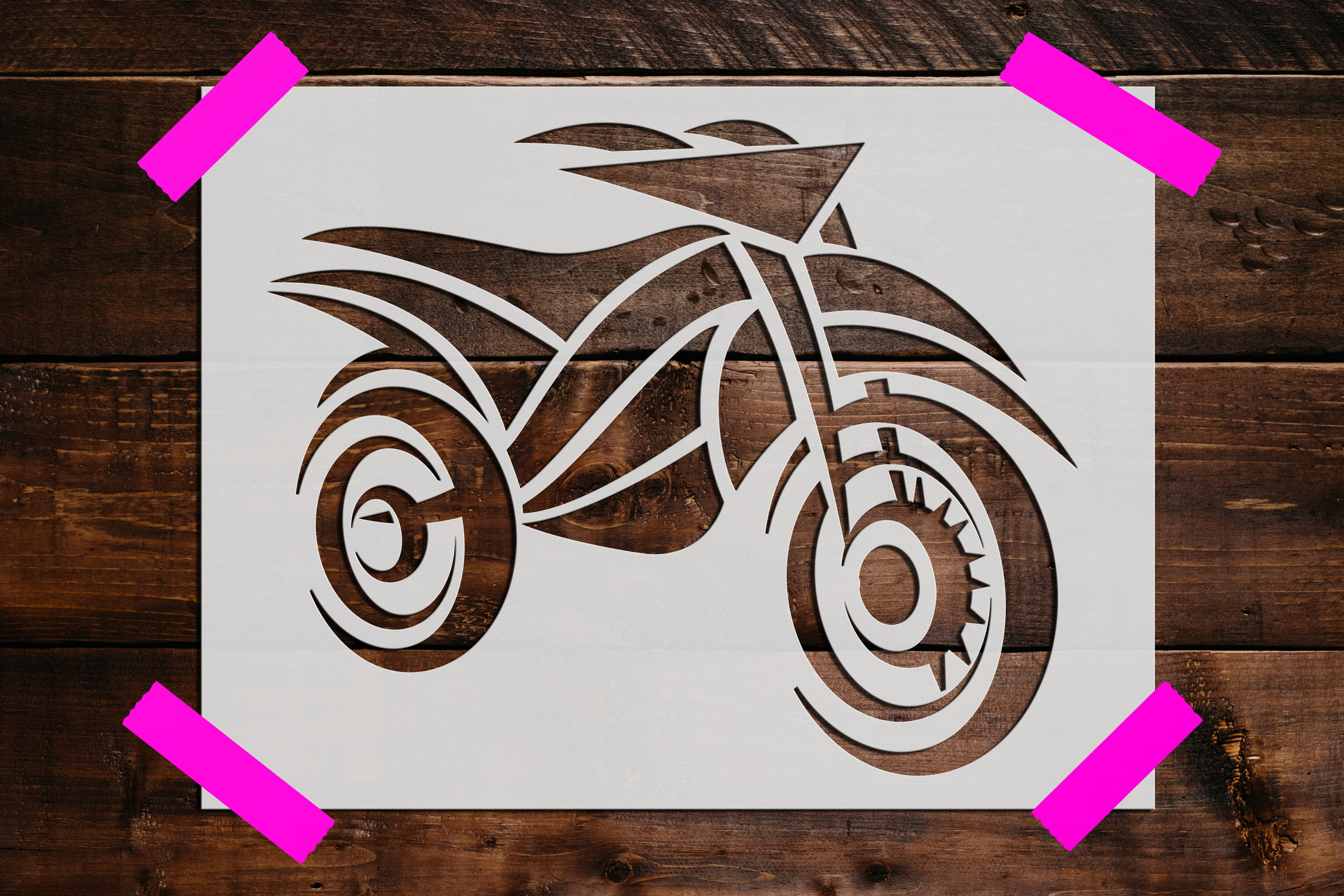 Motorcycle Dirt Bike Stencil Reusable Motorcycle Dirt Bike - Etsy