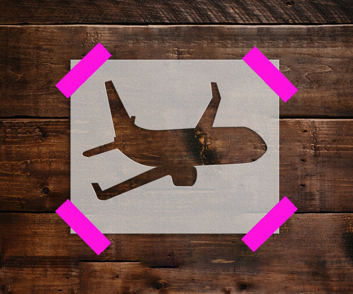 Airplane Stencil Reusable Airplane Stencil DIY Craft - Etsy