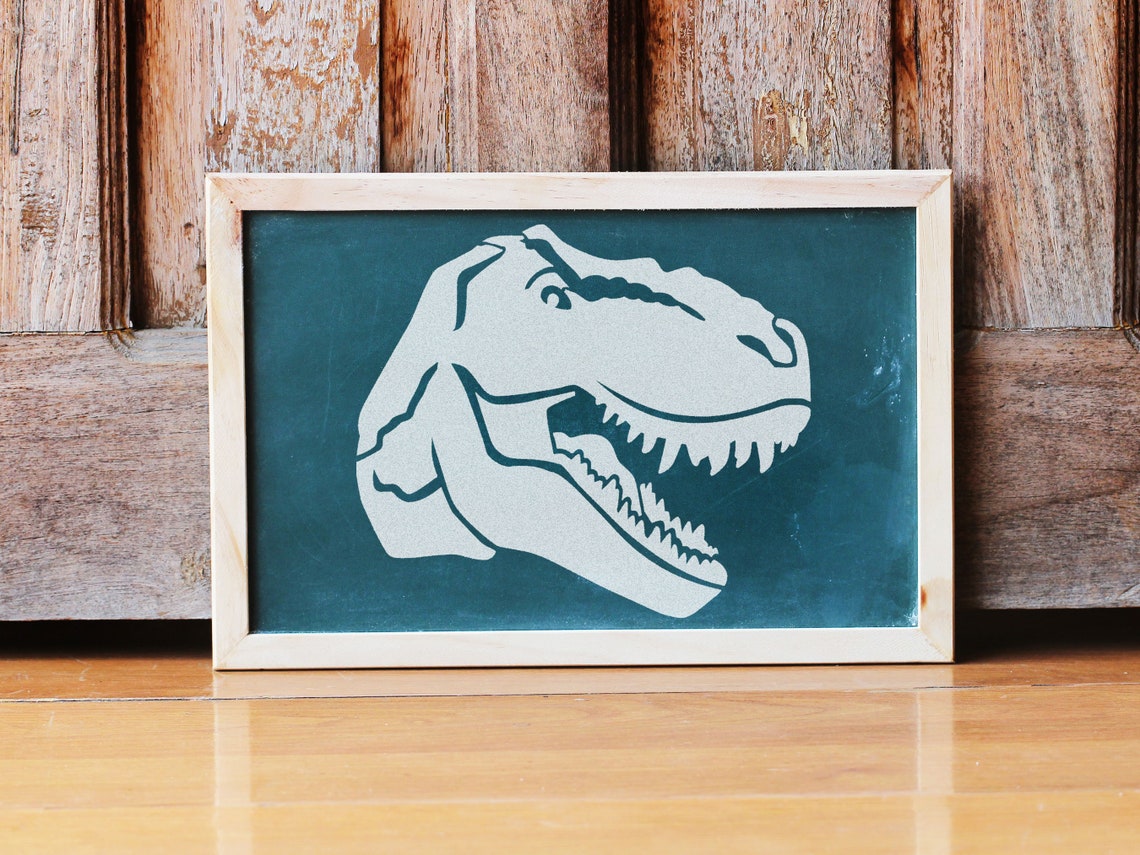 T-rex Dinosaur Stencil Reusable T-rex Stencil Art Stencil | Etsy