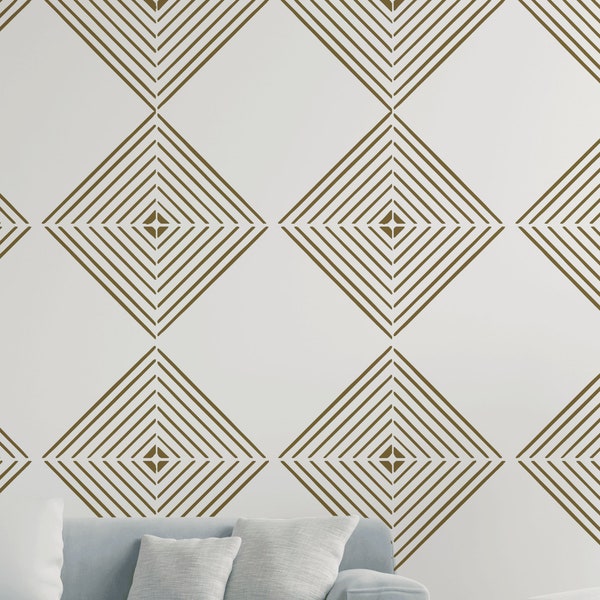 Geometric Stencil - Etsy
