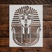 Egyptian Pharaoh Stencil, Reusable Egyptian Pharaoh Stencil, DIY Craft ...