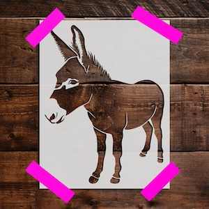Donkey Stencil - Reusable Donkey Stencil - Art Stencil -DIY Craft ...
