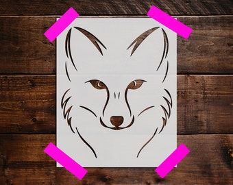Fox Stencil Reusable Fox Stencil Art Stencil DIY Craft - Etsy