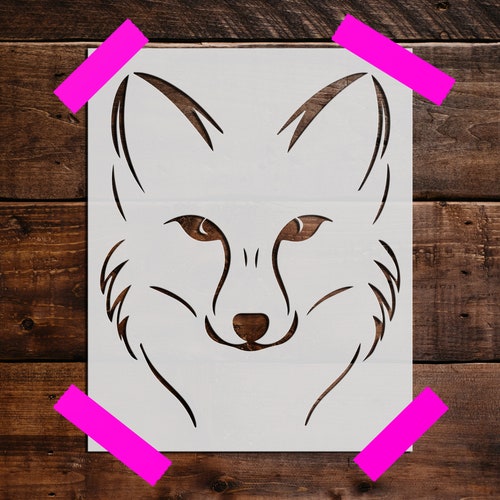 Fox Stencil Reusable Fox Stencil DIY Craft Stencil Large - Etsy
