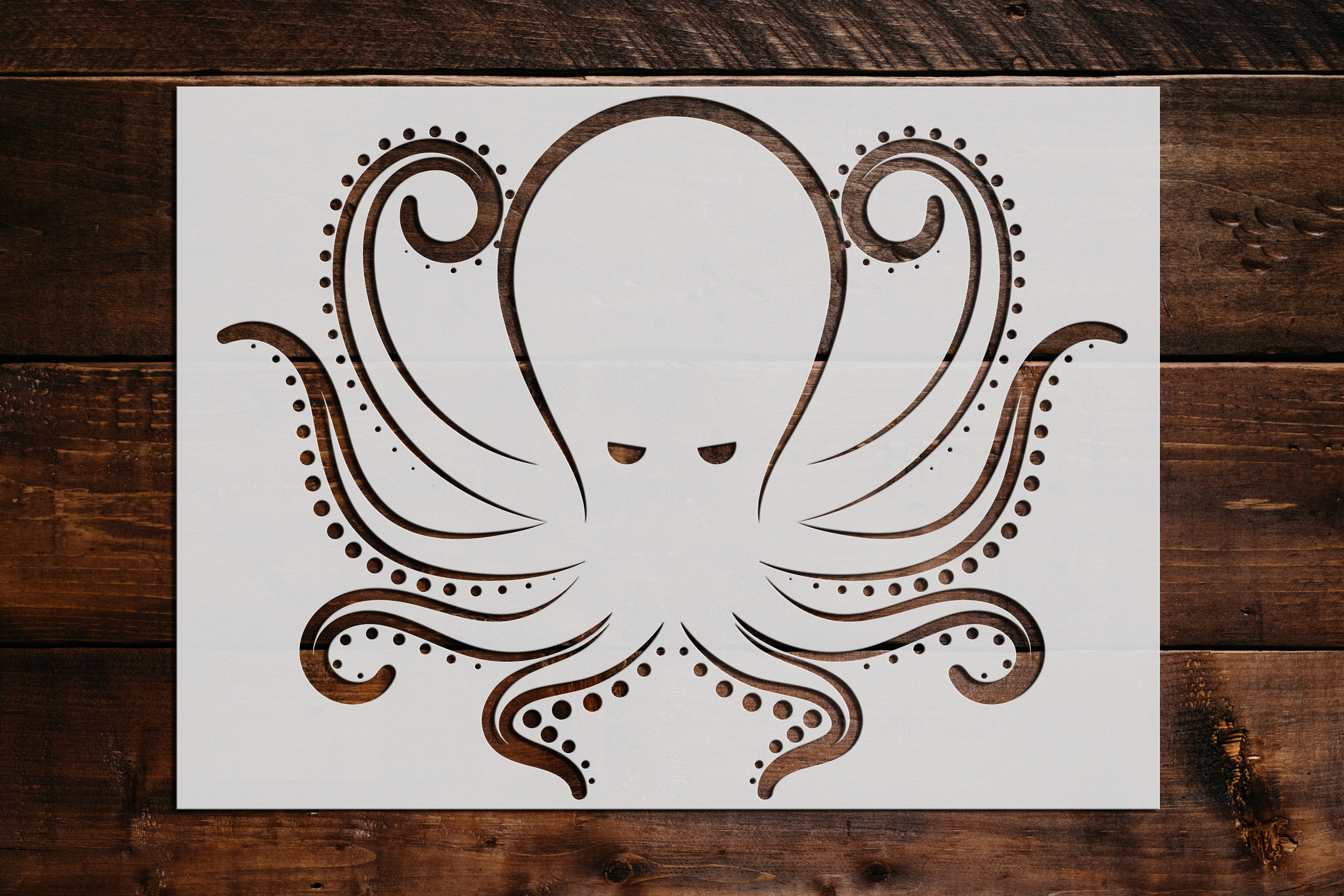 Octopus Stencil Reusable Octopus Stencil DIY Craft Stencil | Etsy