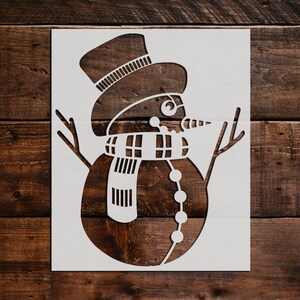 Snowman Stencil, Reusable Snowman Stencil, Art Stencil, DIY Craft ...