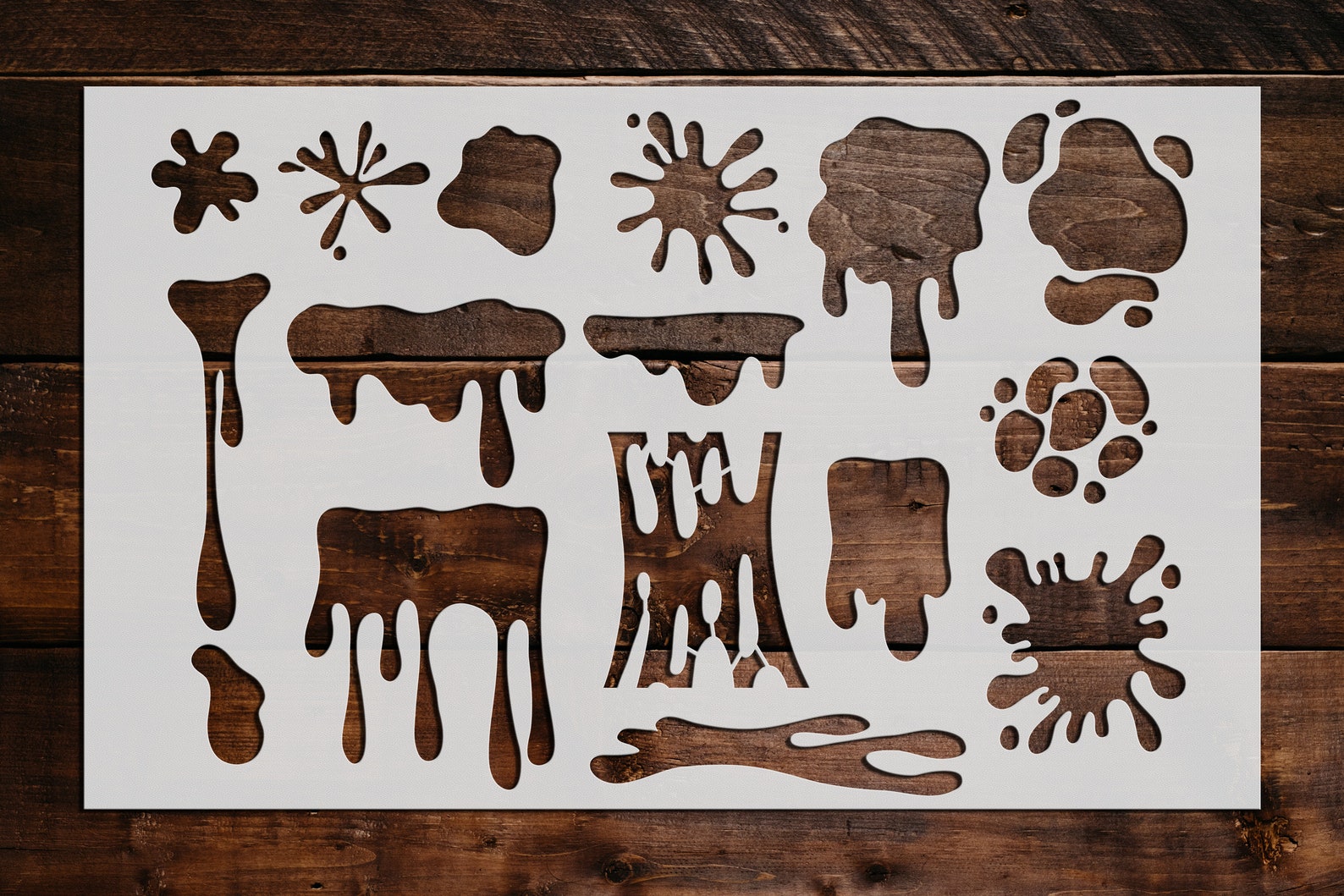 Variety of Ooze Stencil Reusable Variety of Ooze Stencil - Etsy