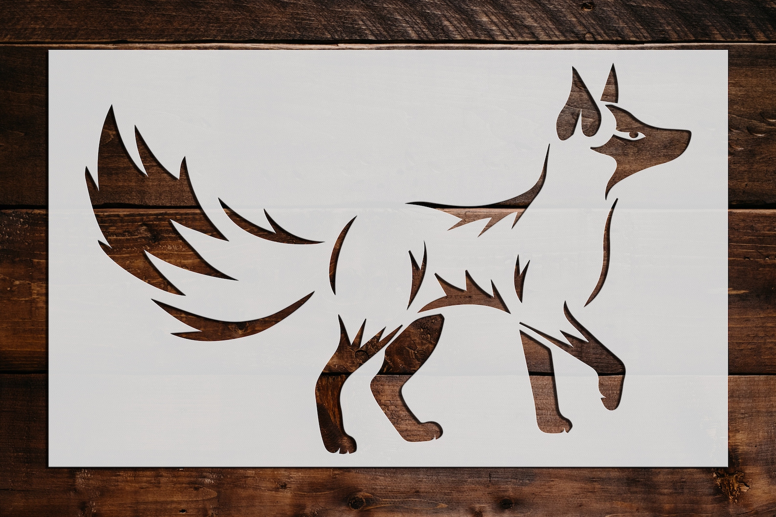 Fox Stencil Reusable Fox Stencil DIY Craft Stencil Large - Etsy