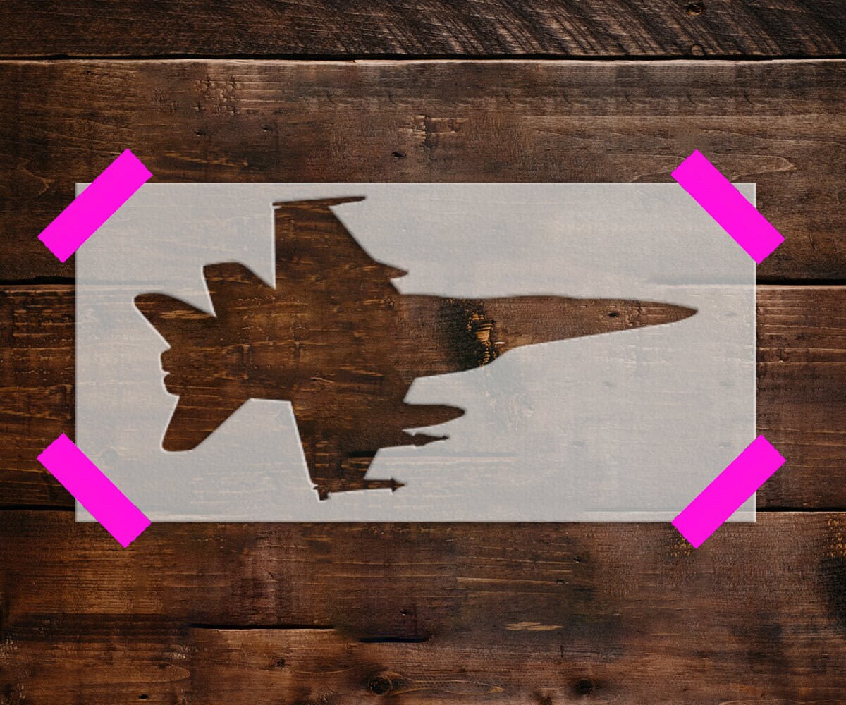 Fighter Plane Stencil Airplane Stencil Plane Stencil - Etsy