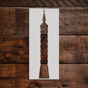 Tall Building Stencil - Reusable Tall Building Stencil-diy Craft ...