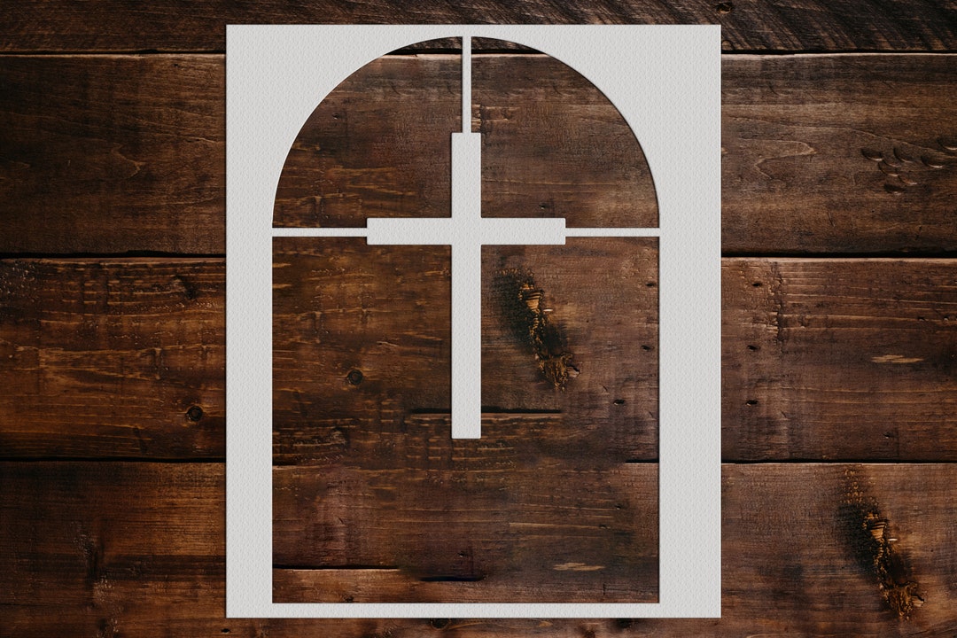 Cross Tombstone Stencil - Reusable Cross Tombstone Stencil - DIY Craft ...