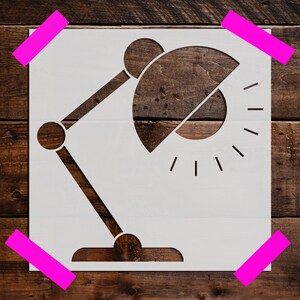 Desk Lamp Stencil, Reusable Desk Lamp Stencil, Art Stencil, DIY Craft ...