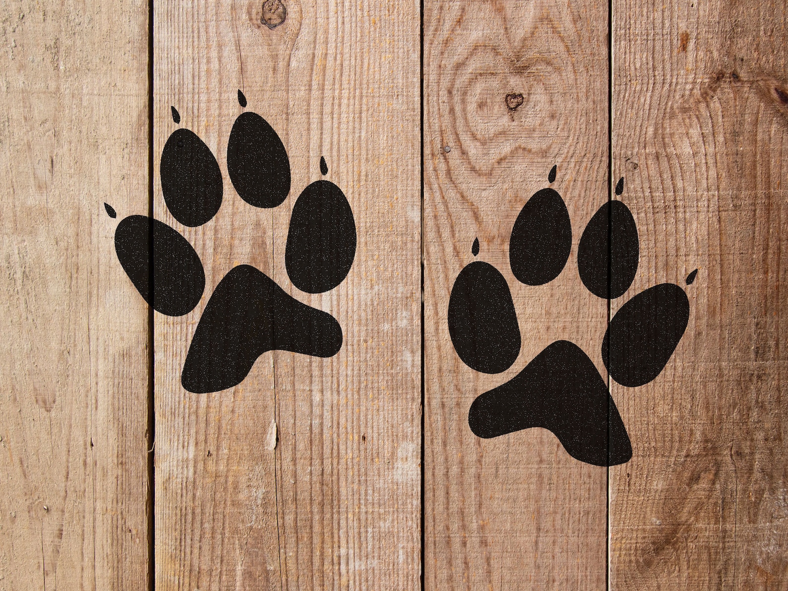 Wolf Paw Prints Stencil Reusable Wolf Paw Prints Stencil - Etsy